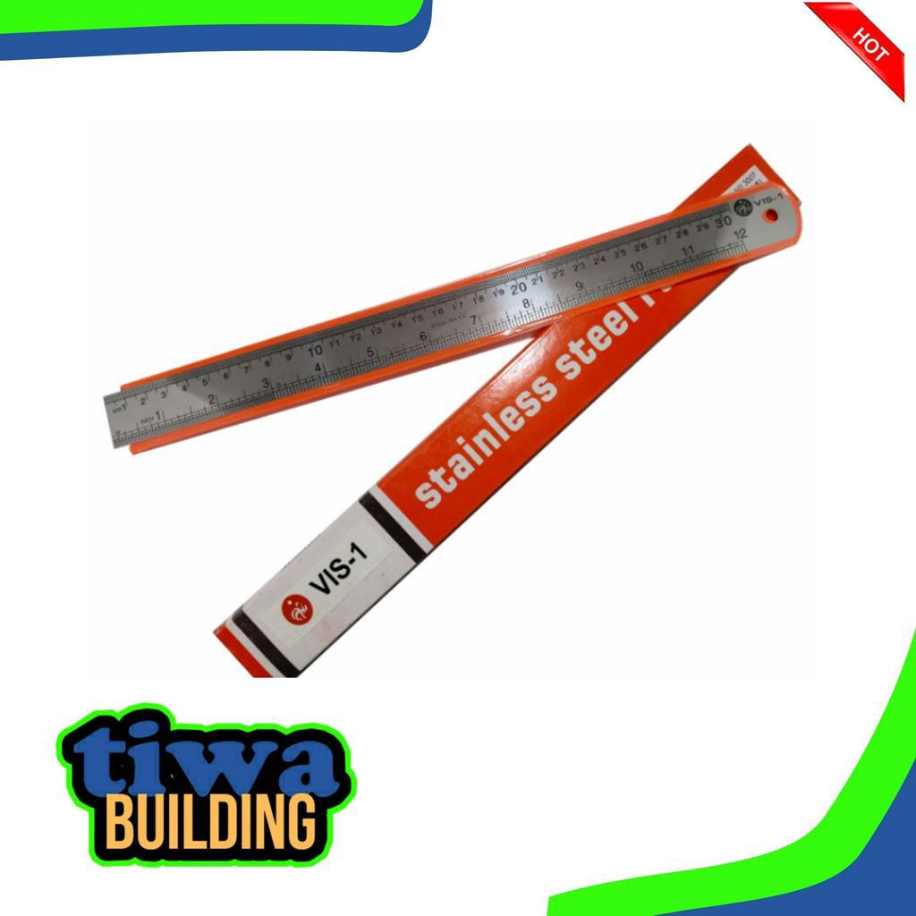 Jual Penggaris / Mistar Stainless / Besi 30cm | Shopee Indonesia
