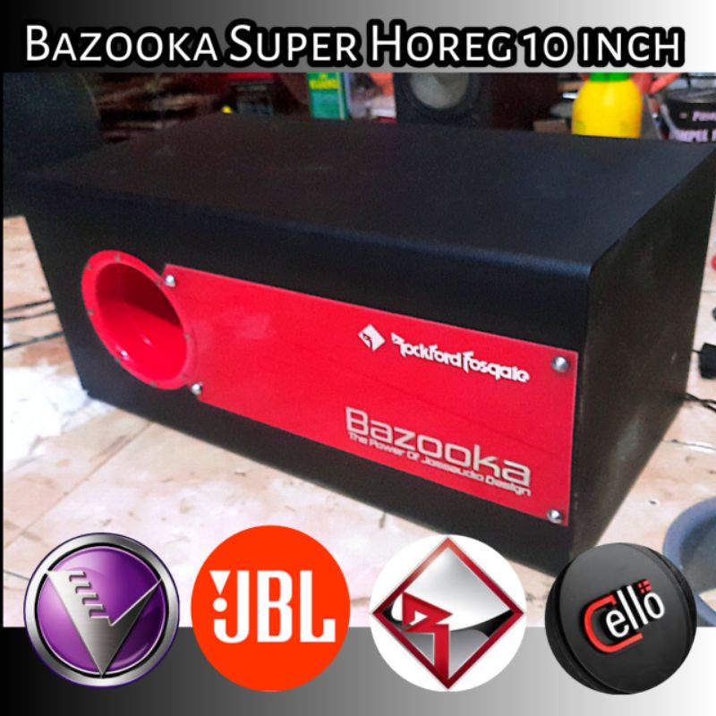 Jual BAZOOKA PREMIUM 10 INCH Subwoofer aktive 10 inch Bazooka 10 inch ...