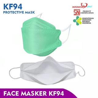 Jual Masker KF94 Korea 4ply Warna Hitam Putih Isi 5-25PCS - Masker KF94 ...