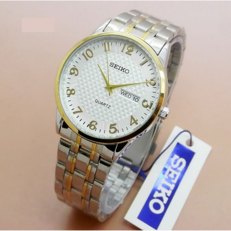 Jual JAM TANGAN PRIA SEIKO 5 COMBI RANTAI STAINLESS DATE & DAY AKTIF ...