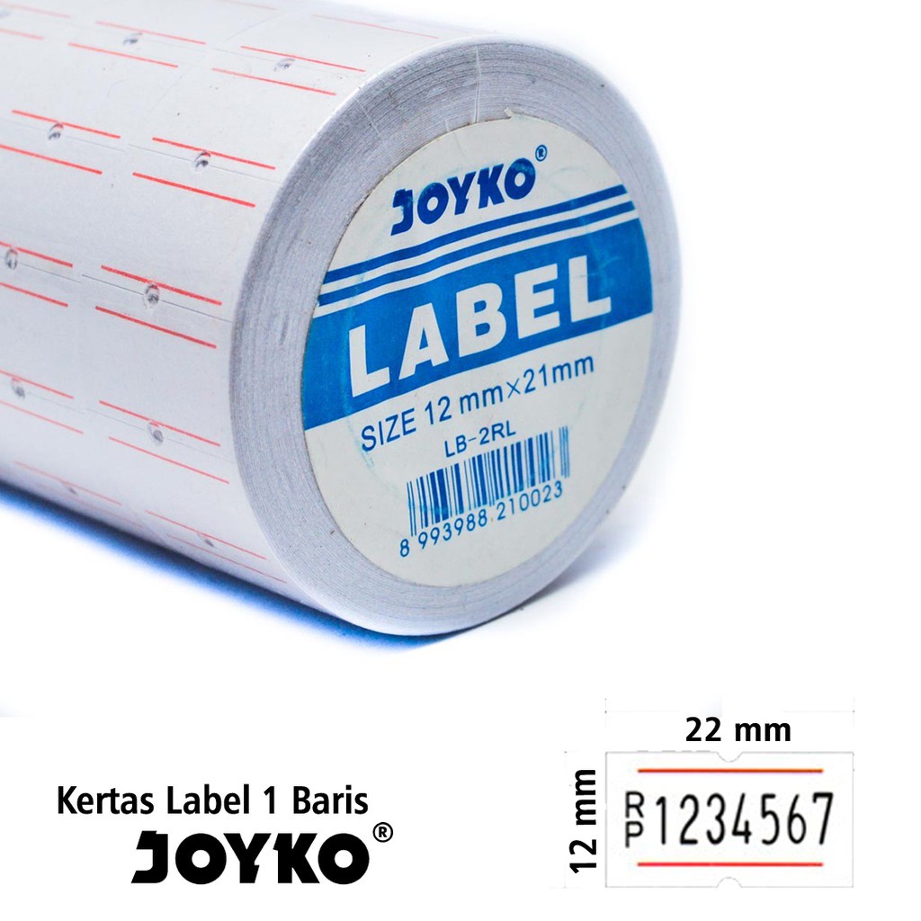 Jual Kertas Label Roll JOYKO 1Baris 1Line/Kertas Label Harga/Lebel ...