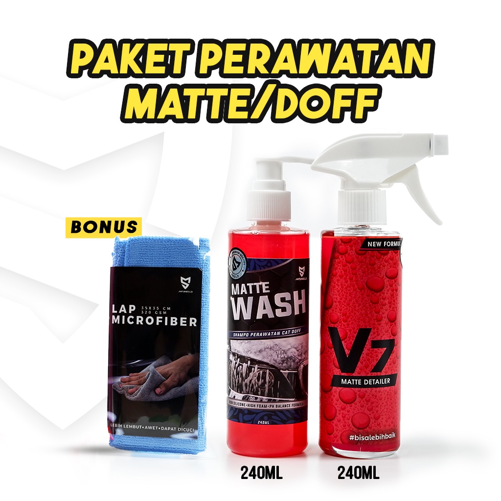 Jual Paket perawatan cat doff motor pengkilap shampo motor doff / matte ...