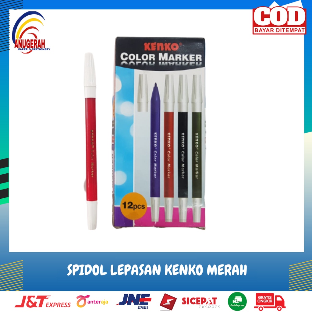 Jual SPIDOL LEPASAN KENKO MARKER MERAH (PCS) | Shopee Indonesia