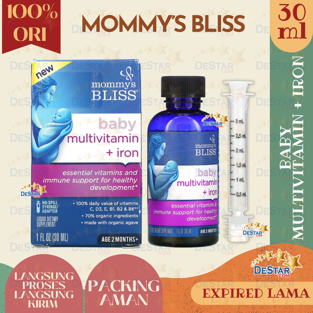 Jual MOMMY'S BLISS MULTIVITAMIN + IRON 30 ML VITAMIN BAYI IMUN TUMBUH ...