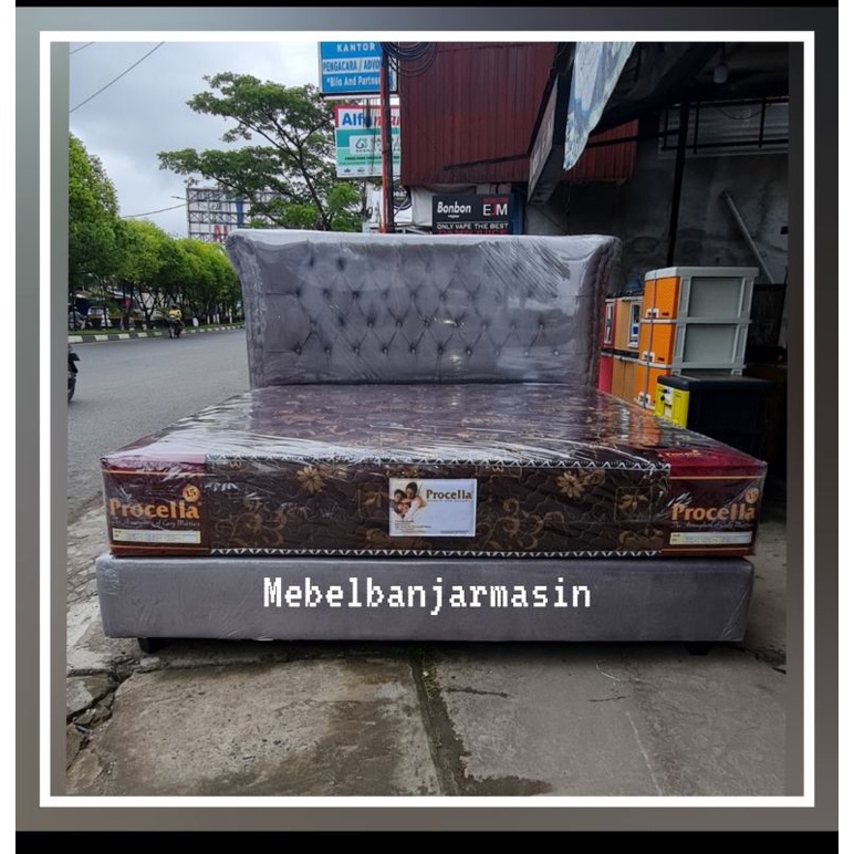 Jual SET SPRING BED PROSELLA DIPAN SANDARAN BELUDRU | Shopee Indonesia