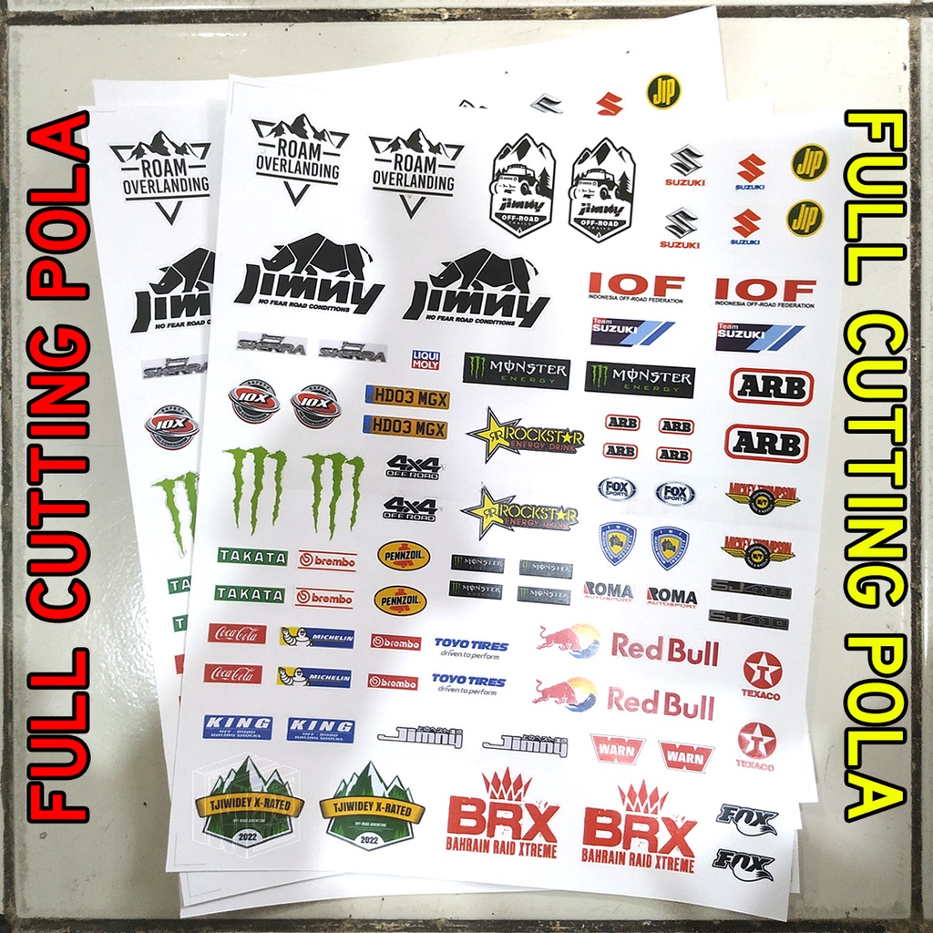 Jual Stiker Decal RC Offroad 1/12 dan 1/16 Jimny 01 (Full Cutting Pola ...