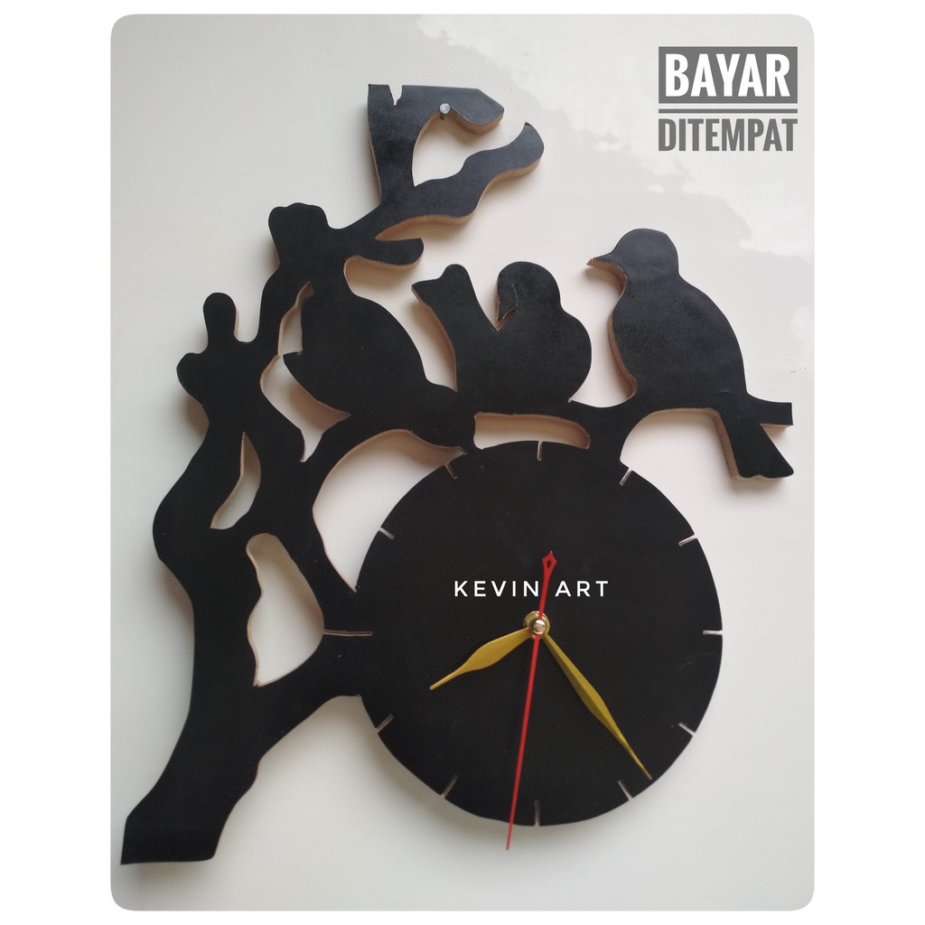 Jual JAM DINDING KAYU UNIK MURAH ARTISTIK BESAR UKIRAN BENTUK GAMBAR ...