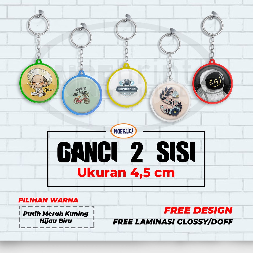 Jual Ganci 2 Sisi Warna dan Aneka Ukuran / Gantungan Kunci 2 Sisi Warna Aneka Ukuran | Shopee ...