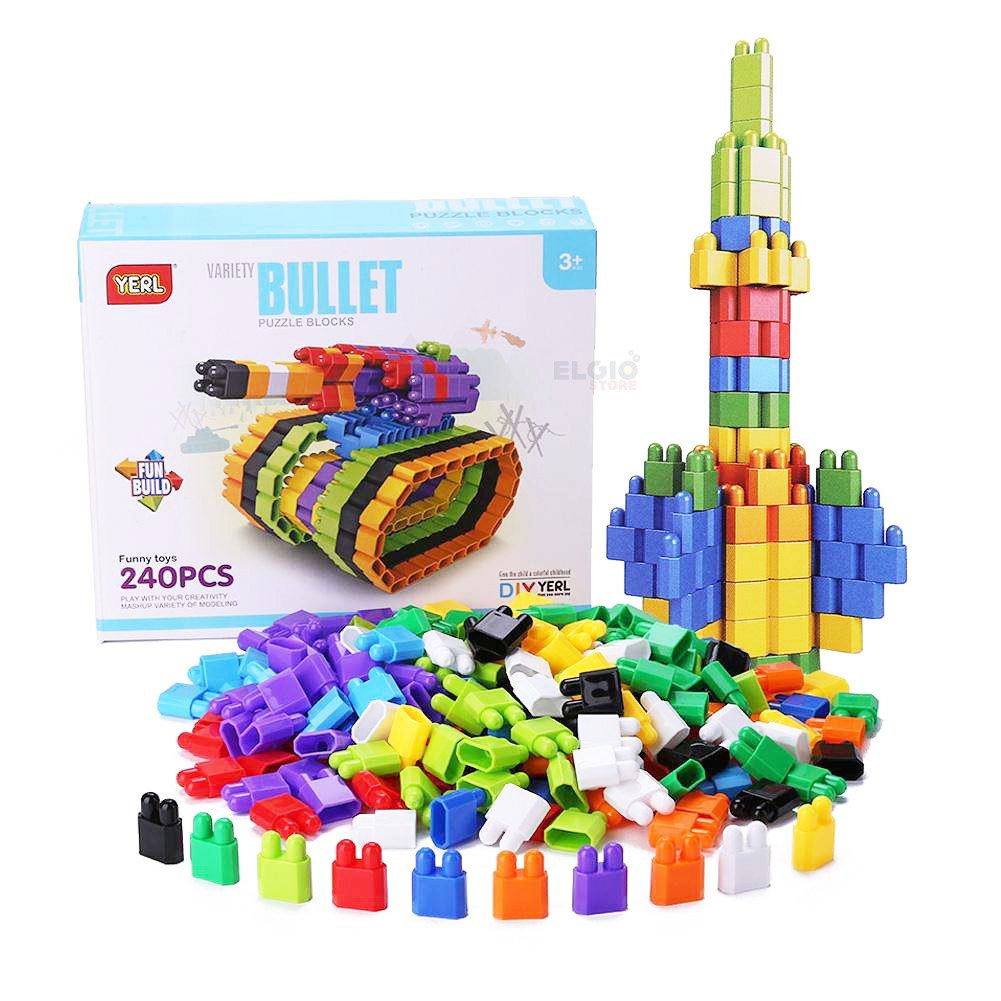Jual YERL Variety Bullet Puzzle Blocks / Mainan Puzzle Bentuk Peluru ...