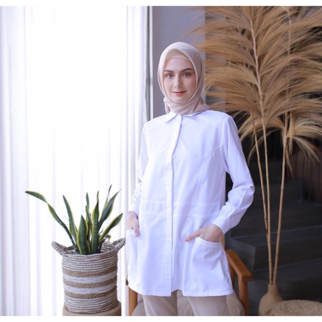 Jual Seenaoutfit - COD Baju Putih KM 006 Atasan Baju Putih Kerja PNS ...