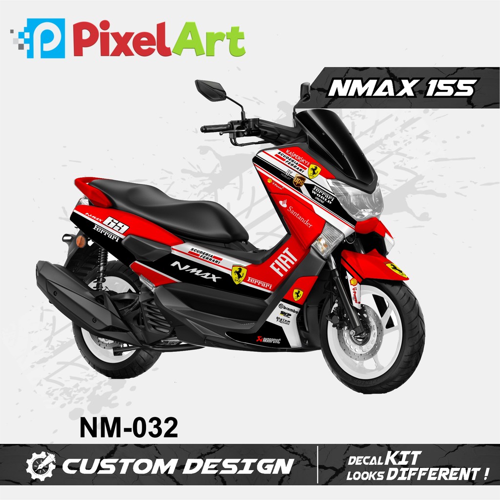 Jual STICKER DECAL MOTOR YAMAHA NMAX RED FULL BODY PREMIUM QUALITY ...