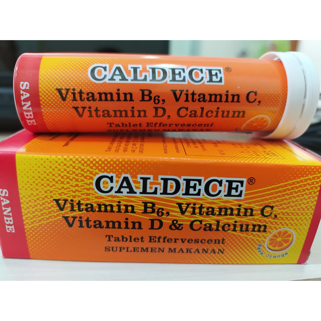 Jual CALDECE VITAMIN B6, VITAMIN C, VITAMIN D & CALCIUM | Shopee Indonesia
