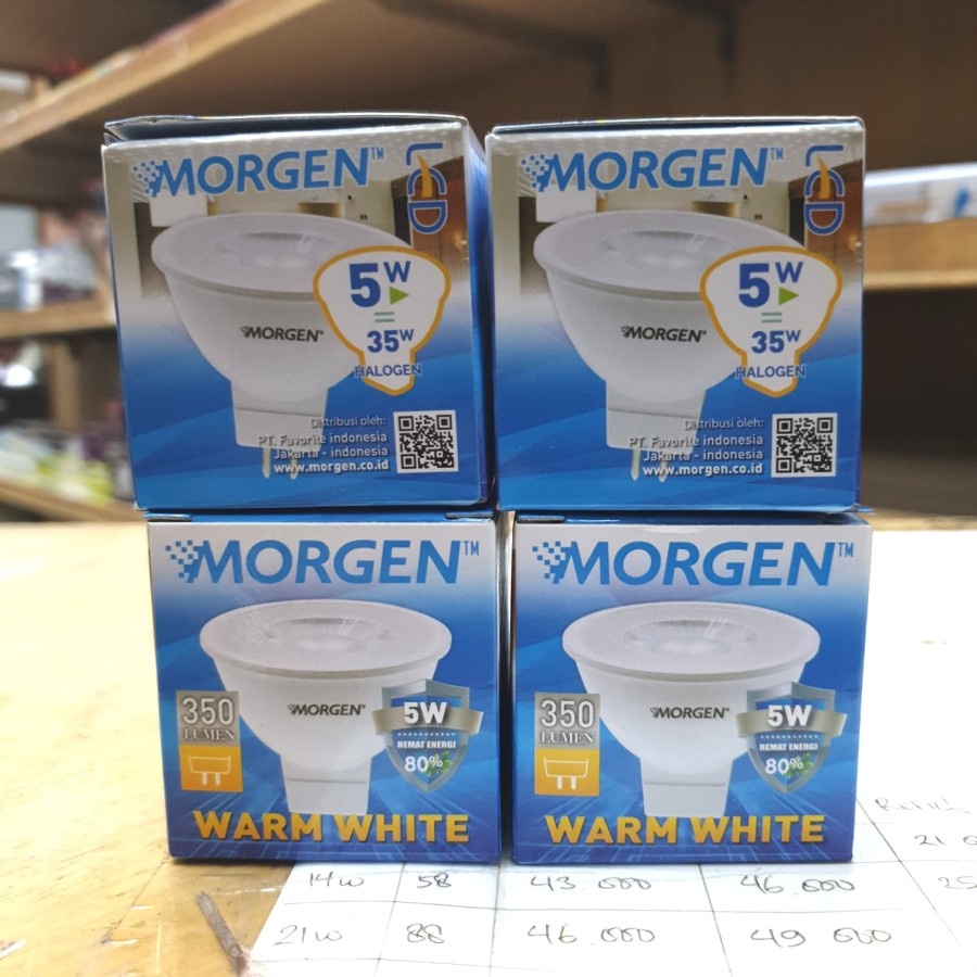 Jual MORGEN LAMPU SOROT MR 16 TUSUK / E27 LED MR16 Legend 5W 7W 5 WATT ...