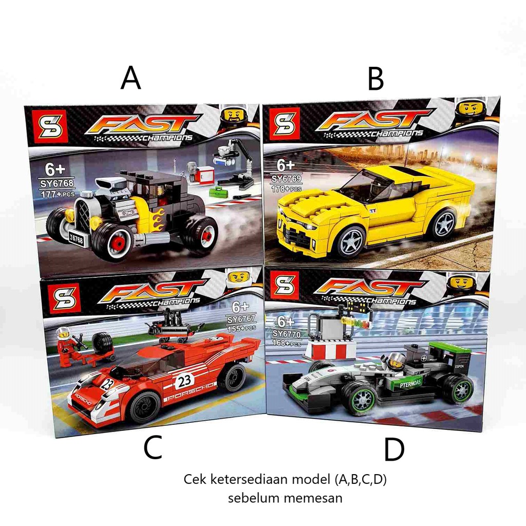 Jual Toko Mainan ALFA Blocks Lego Bricks Fast Champion SY6767 | Shopee ...