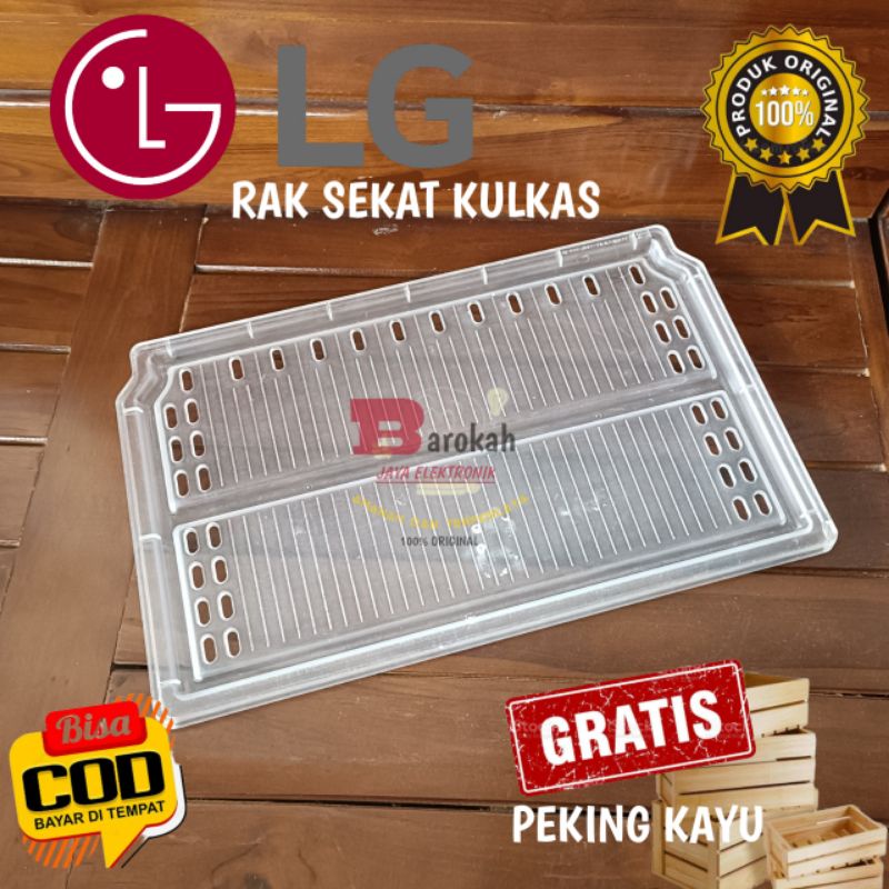 Jual RAK TATAKAN RAK SEKAT KULKAS LG 1 PINTU UKURAN 44,5 X 28CM ORIGINAL | Shopee Indonesia