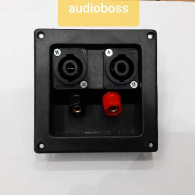 Jual Terminal Kotak Box Speaker 2 PIN dengan kabel konektor | Shopee ...