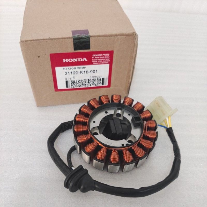 Jual (COD) Spool spul spol stator comp Honda Verza - Versa 150 Original 31120-K18-901 asli ori ...