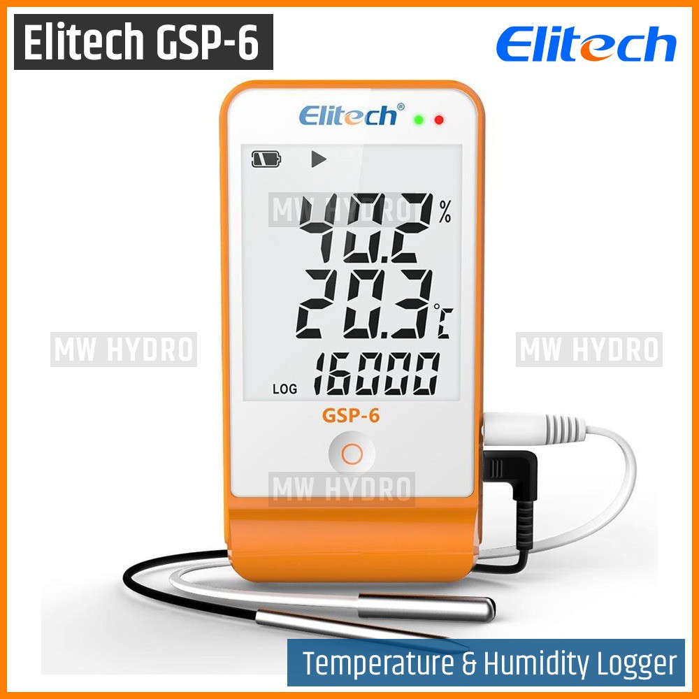 Jual Elitech GSP-6 / GSP6 - Temperature & Humidity Data Logger | Shopee ...