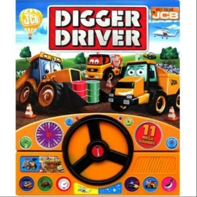 Jual Digger Driver Soundbook with steering wheel / sound book ...