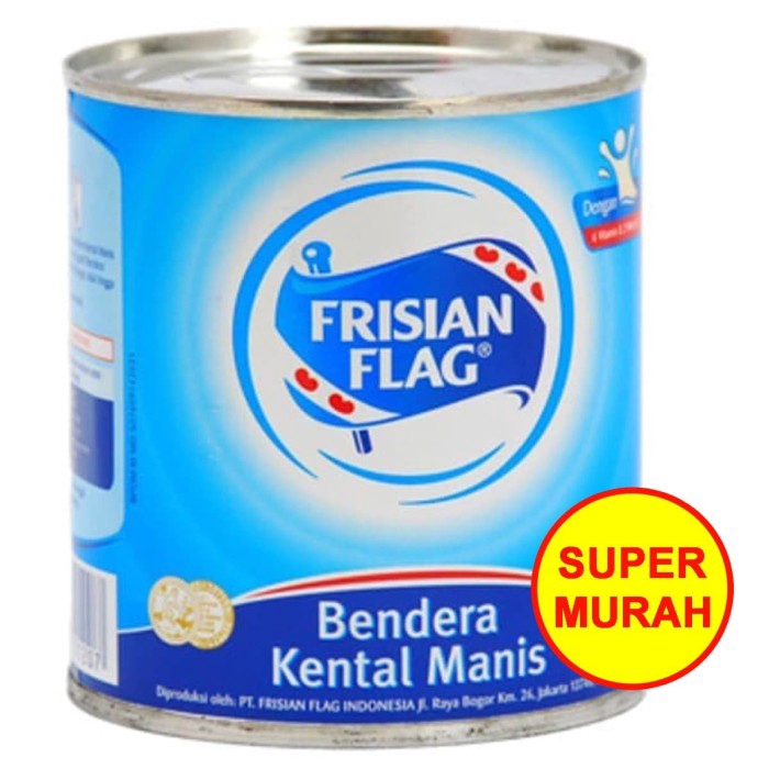 Jual Susu Kental Manis Frisian Flag SKM Bendera Putih Kaleng 370 Gram | gr | Shopee Indonesia