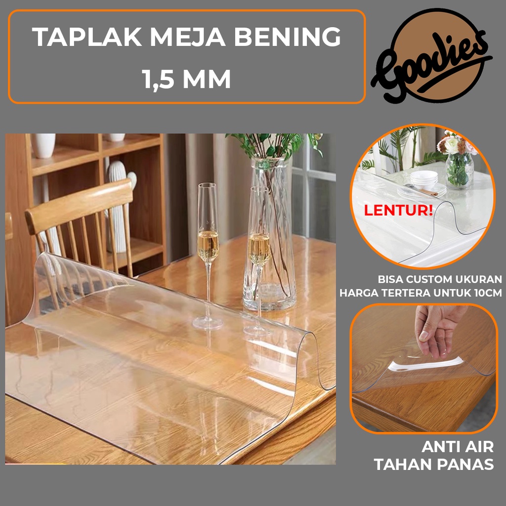 Jual TAPLAK MEJA BENING CUSTOM 1.5mm / TAPLAK MEJA PVC / TAPLAK MEJA ...