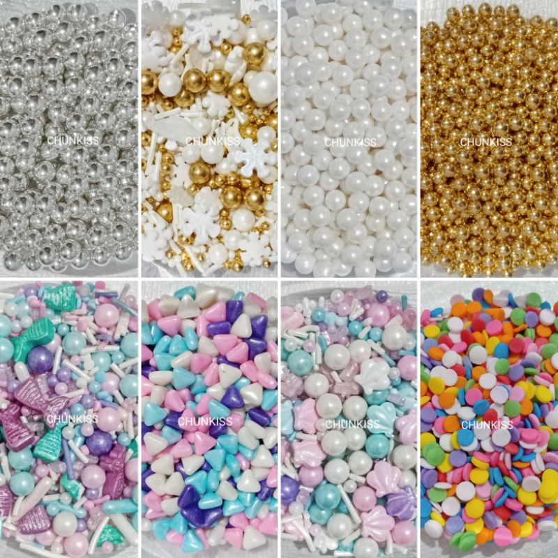 Jual SPRINKLE HIASAN KUE - MUTIARA, SILVER, GOLD, MERMAID, UNICORN ...