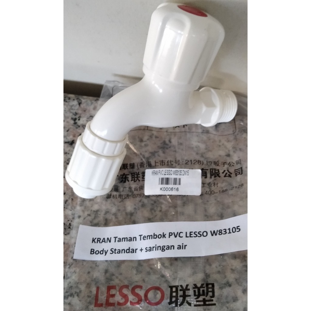 Jual Kran Taman Tembok PVC Plastik 1/2" / Keran PVC Plastik / Stop Kran ...