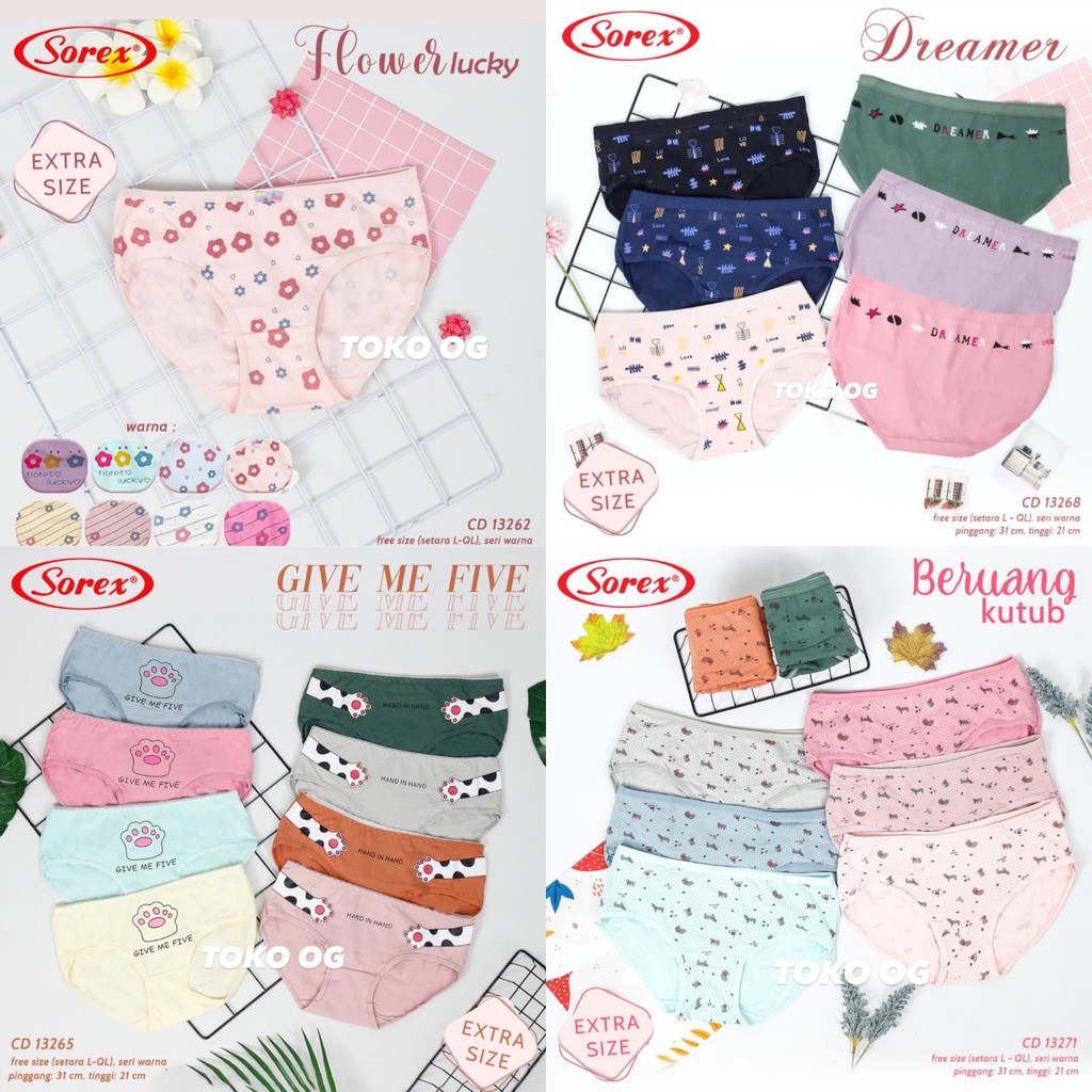 Jual CELANA DALAM ABG REMAJA SOREX SETARA M DEWASA MOTIF BUNGA 13256 13268 13257 13255 13271 ...