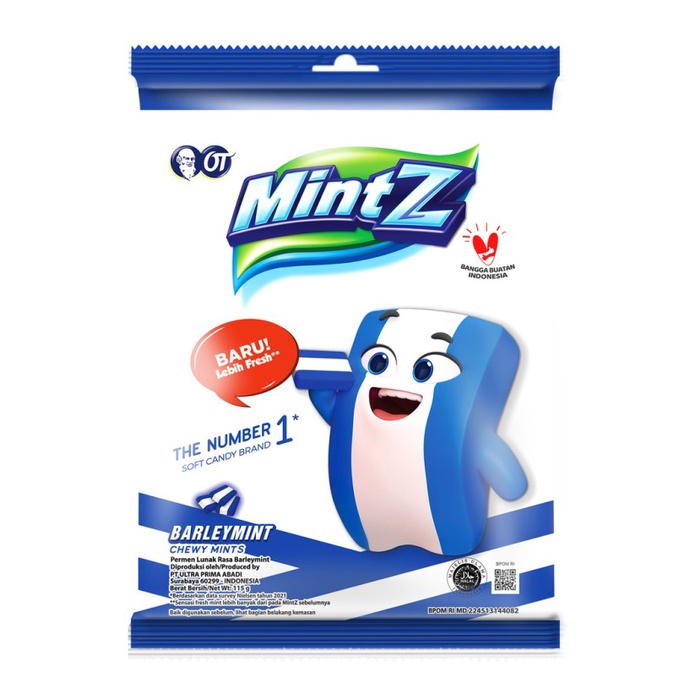 Jual Permen MINTZ Chewy Mint Lunak ( isi 50 pcs )/ Soft Candy Mint / Cherry MINTZ / Duo MINTZ ...