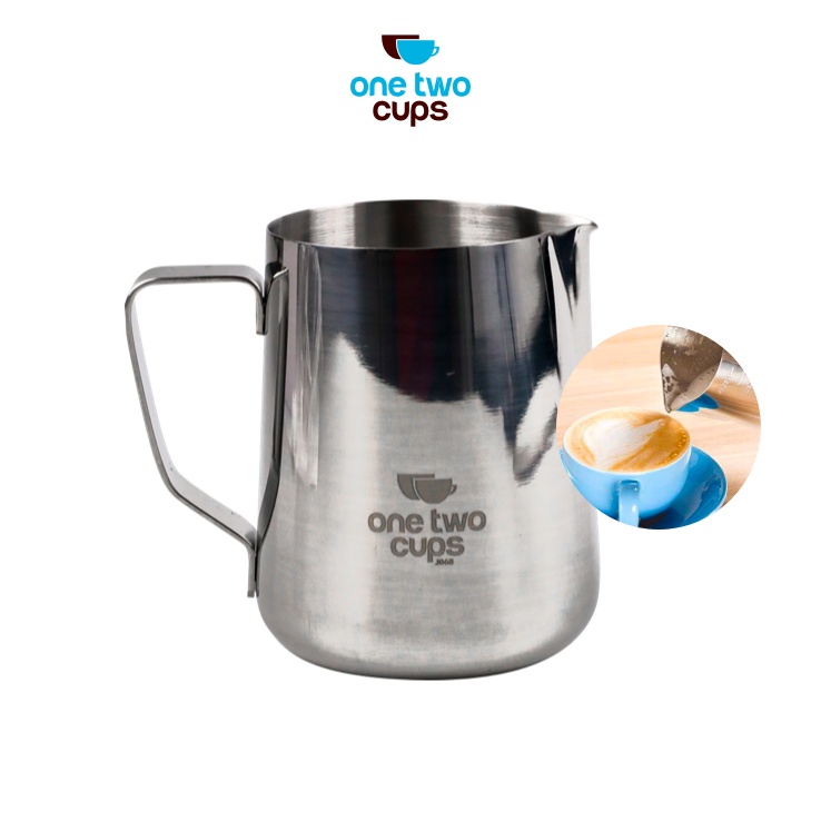 Jual One Two Cups Gelas Pitcher Kopi Espresso Latte Art Stainless Steel 600ml - Silver | Shopee ...