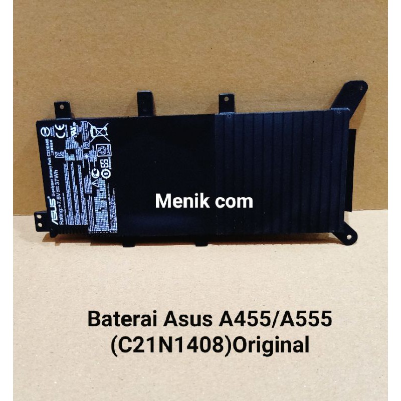Jual Baterai original asus 4000 X555 A555 C21N1408 | Shopee Indonesia