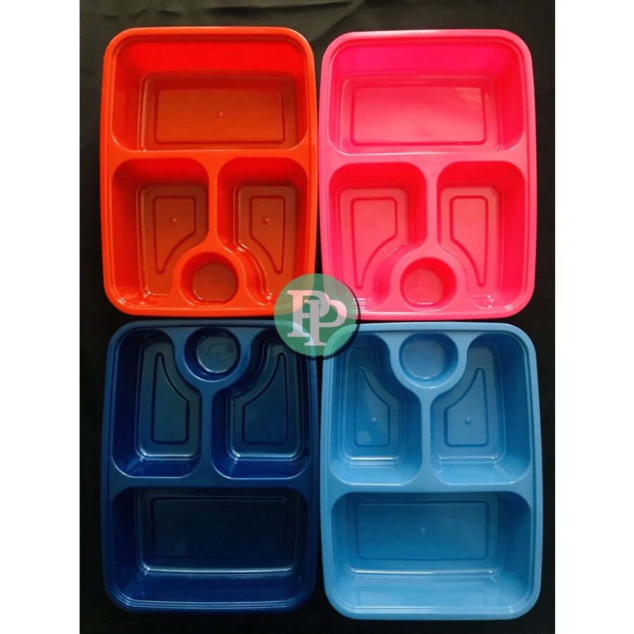Jual Kotak Makan Warna / Bento Box Plastik / Lunch Box Fim (isi 25 pcs ...