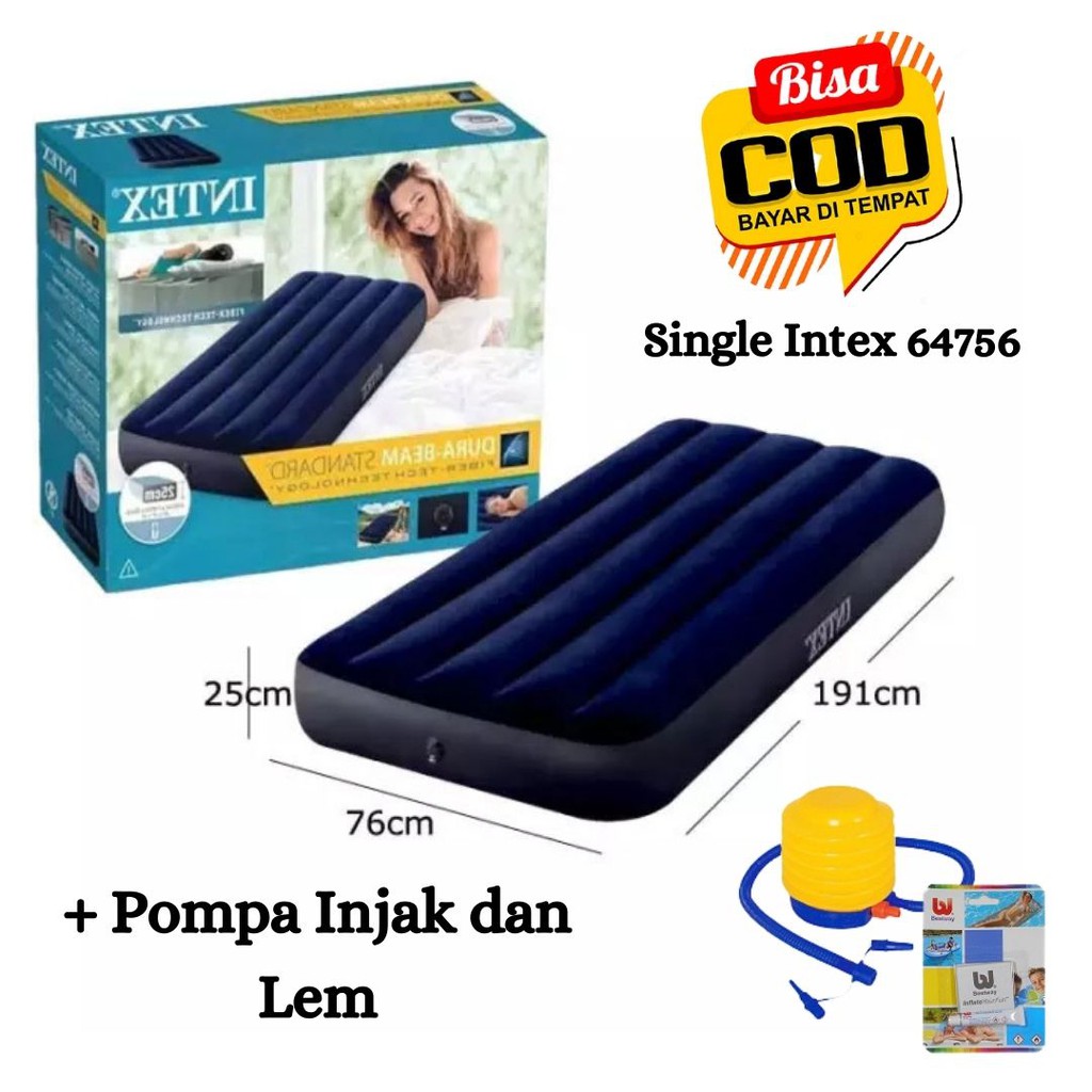 Jual Kasur Angin / Kasur Air INTEX Durabeam Single 191cmx76cmx25cm ...