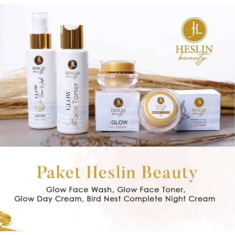 Jual PAKET HESLIN BEAUTY SKINCARE ORIGINAL ( POUCH HITAM) | Shopee ...