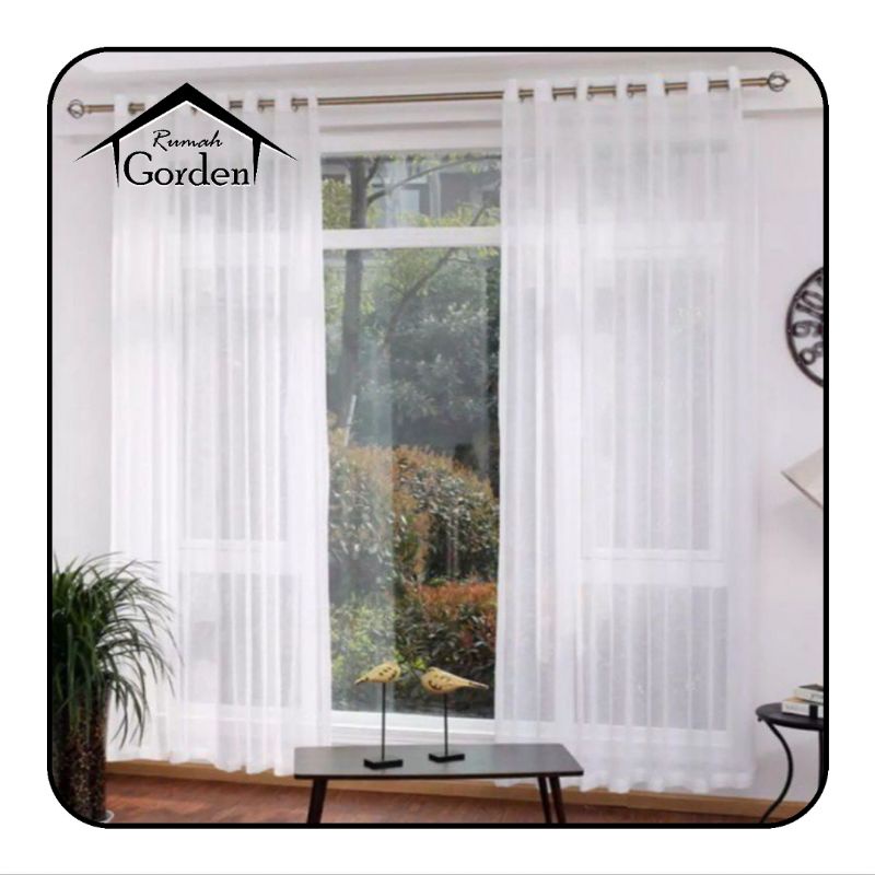 Jual Vitrase Premium Voil Model Smokring uk 100x300cm | Shopee Indonesia