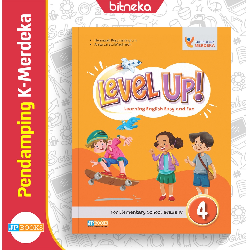 Jual Buku Teks Pendamping Bahasa Inggris Level Up SD/MI Kelas 4 Kurikulum Merdeka - JPBOOKS ...