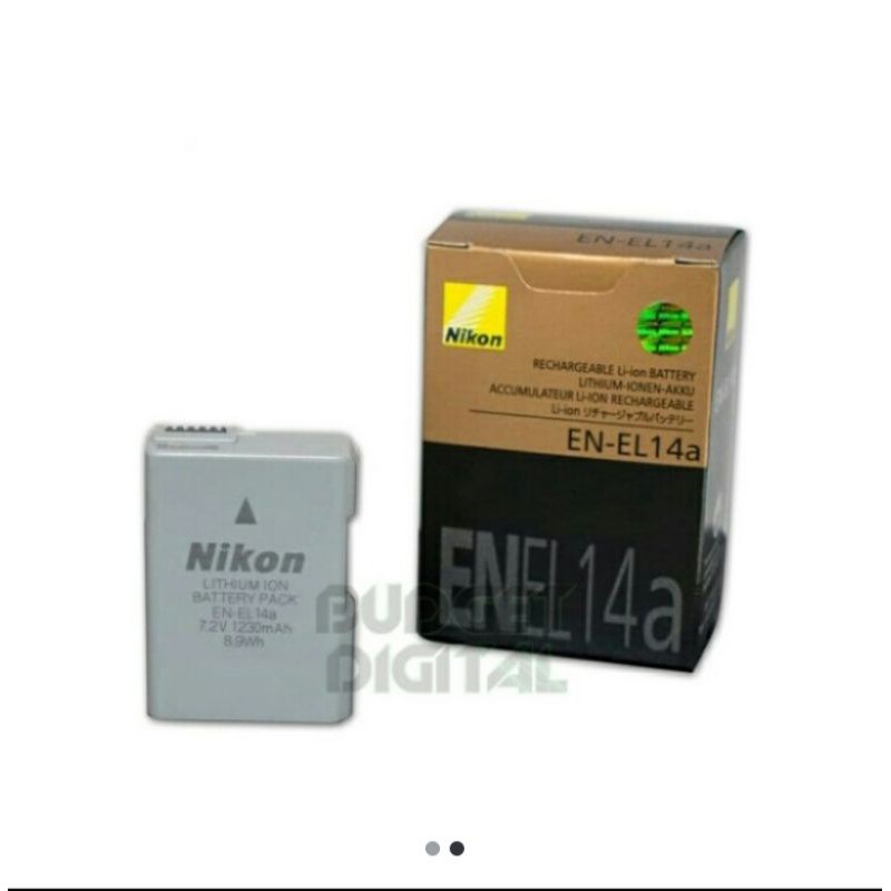 Jual baterai nikon EN EL 14a baterai kamera dslr nikon | Shopee Indonesia