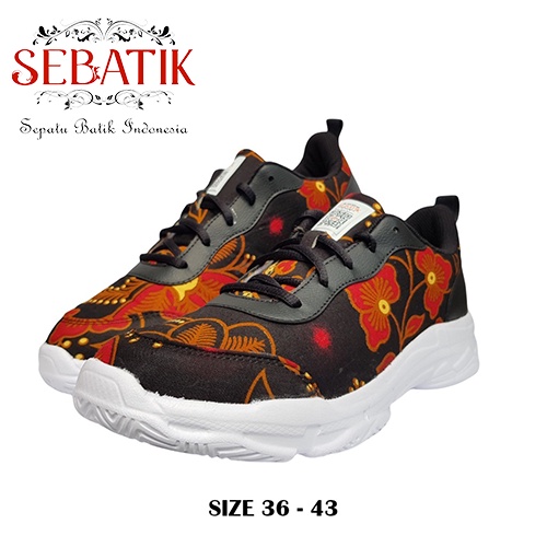 Jual [ORIGINAL PRODUK BY SEBATIK] Sepatu Batik Indonesia SB - 01 (Hitam ...