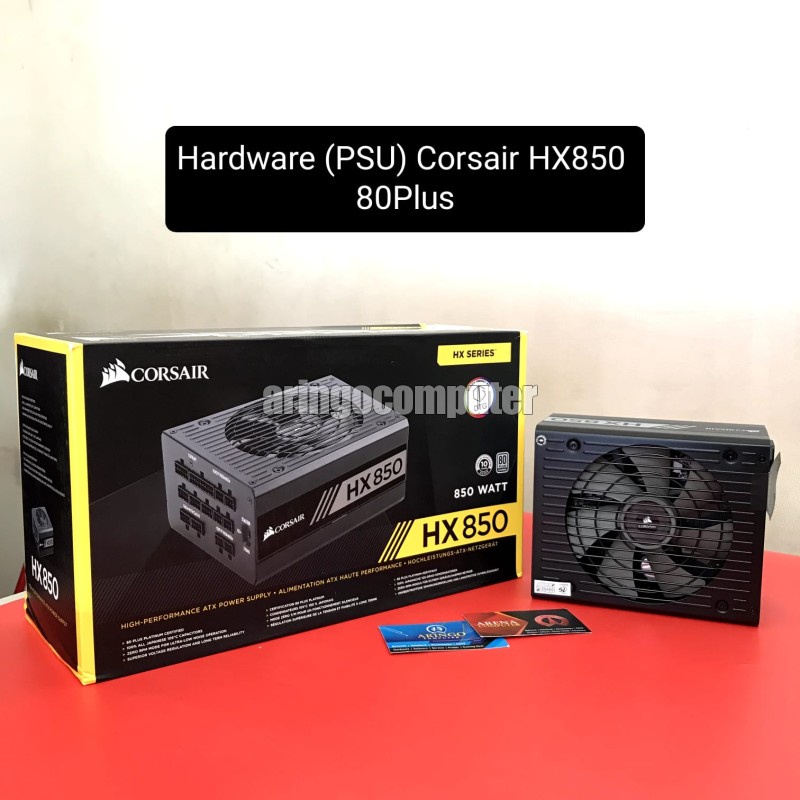 Jual Hardware (PSU) Corsair HX850 80Plus PLATINUM FullyModular | Shopee ...
