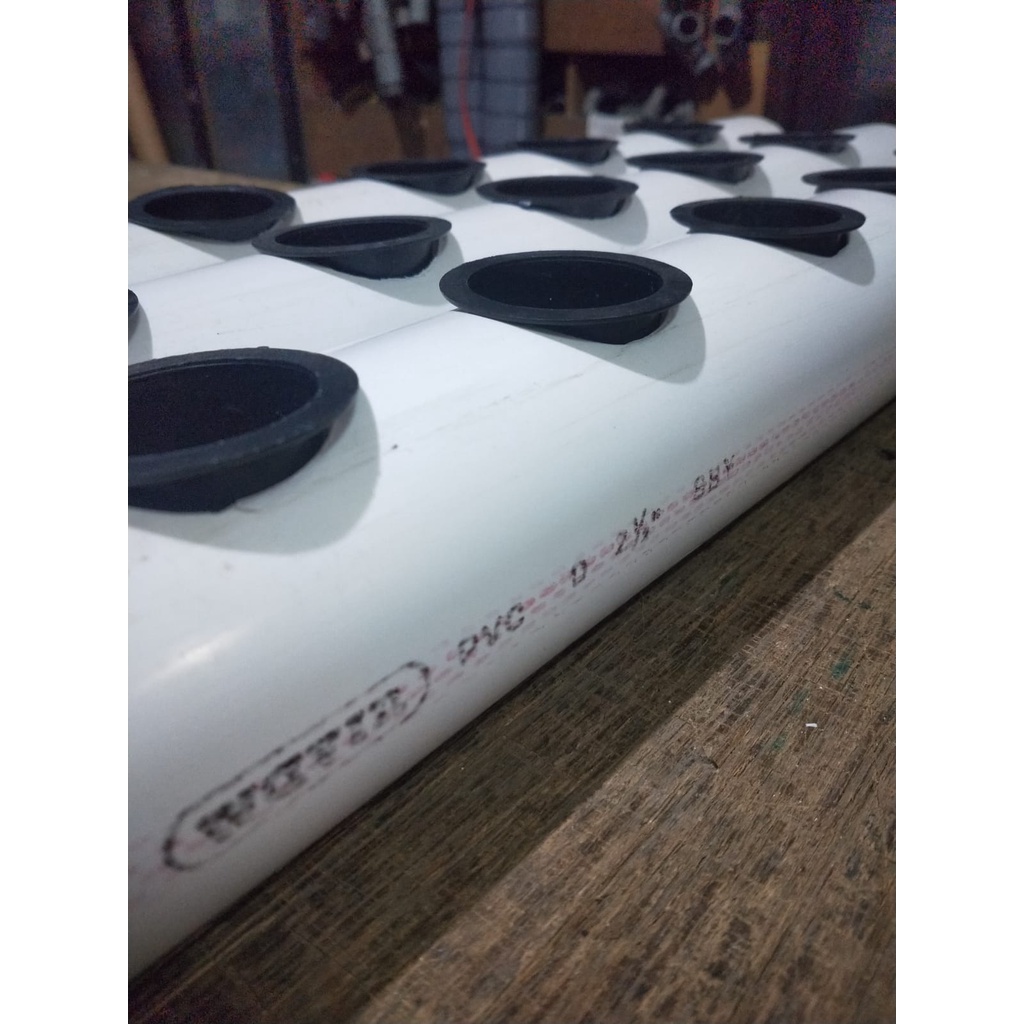 Jual PIPA PARALON HIDROPONIK 2 1/2" INCH WAVIN NFT/DFT 8 LUBANG 1 METER ...