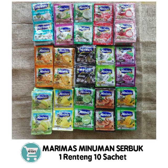Jual MARIMAS MINUMAN RASA RASA RENTENG / CAMILAN (10 Sachet) | Shopee ...