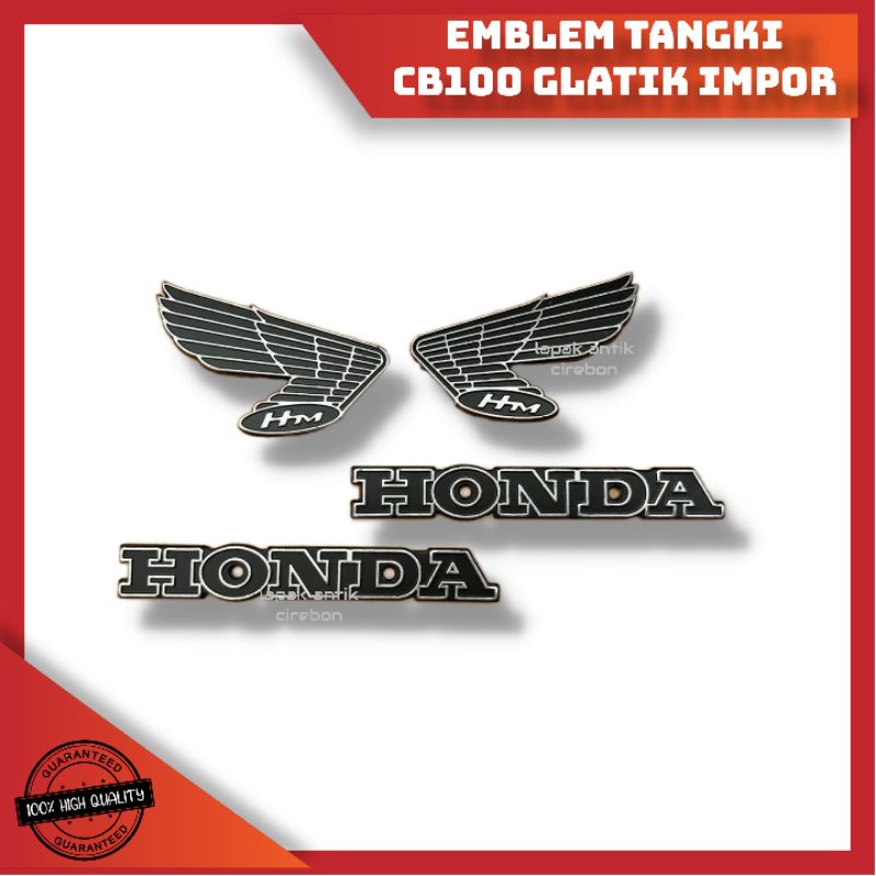 Jual emblem logo tangki cb100 K2 emblem tangki tengki cb glatik impor ...