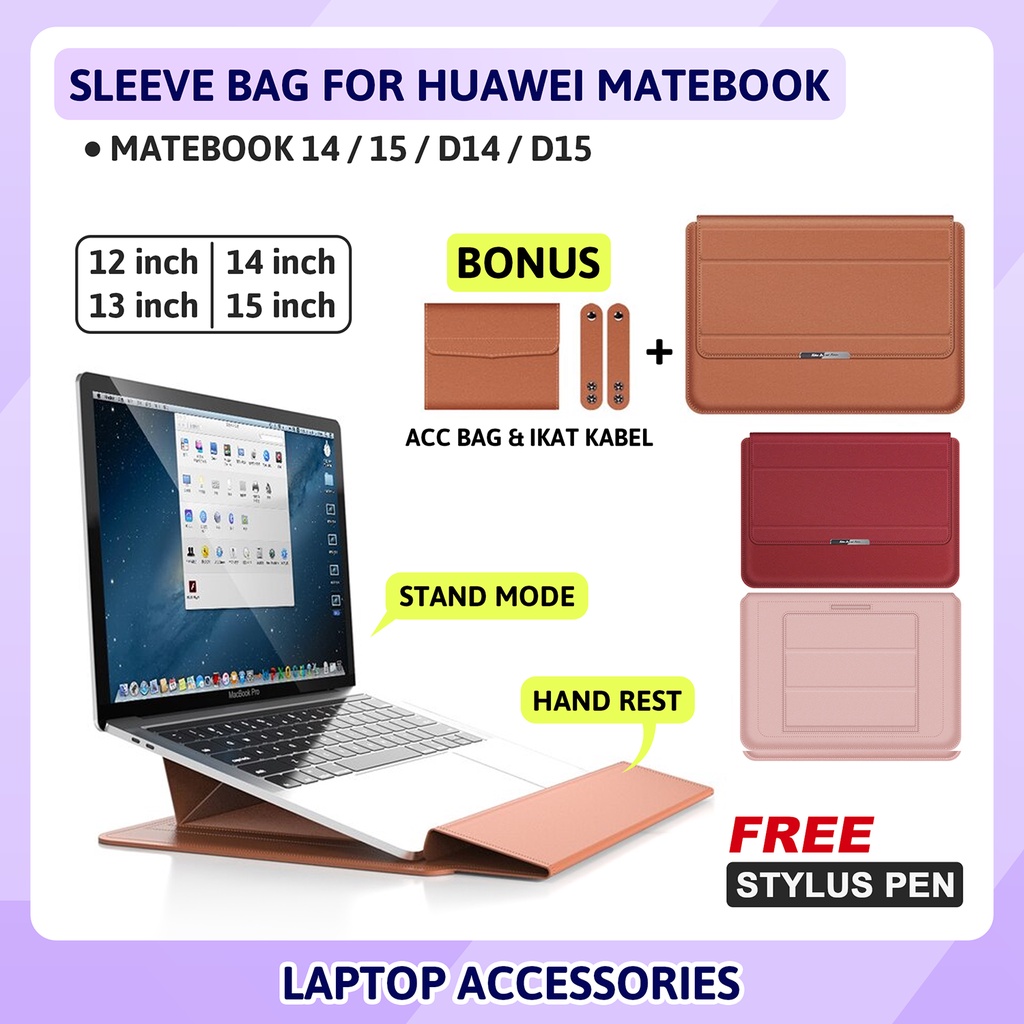 Jual Tas Sleeve Stand Bag Cover Sarung Casing Laptop Huawei Matebook ...