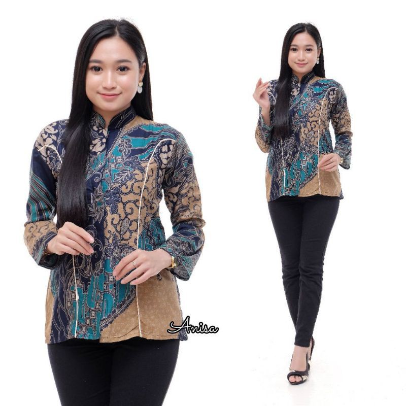 Jual BATIK KANTORAN /BLOUS KANTOR / HEM BATIK / MODEL JANGKIS | Shopee ...