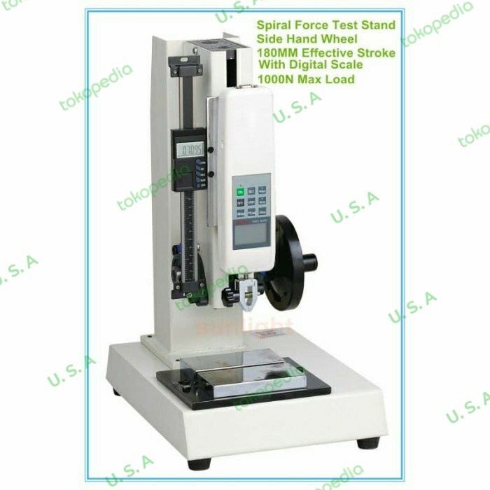 Jual New Vertical Push and Pull Force Test Stand Digital Scale 500N ...