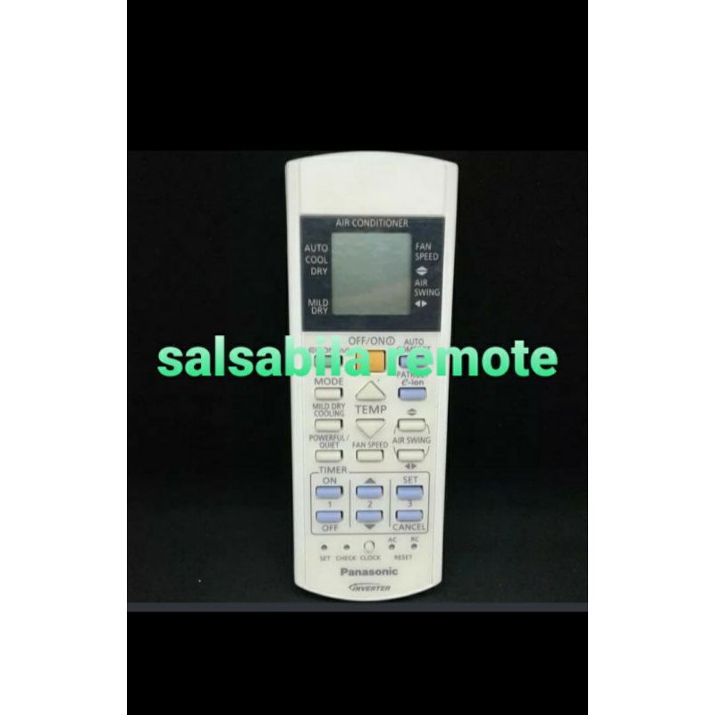 Jual REMOT REMOTE AC PANASONIC INVERTER EKONAVI AUTO COMFRT ORIGINAL ...