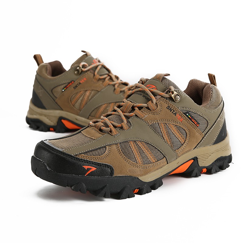 Jual Sepatu Gunung / Hiking / Outdoor SNTA 436 Beige/Brown (Seri Low ...