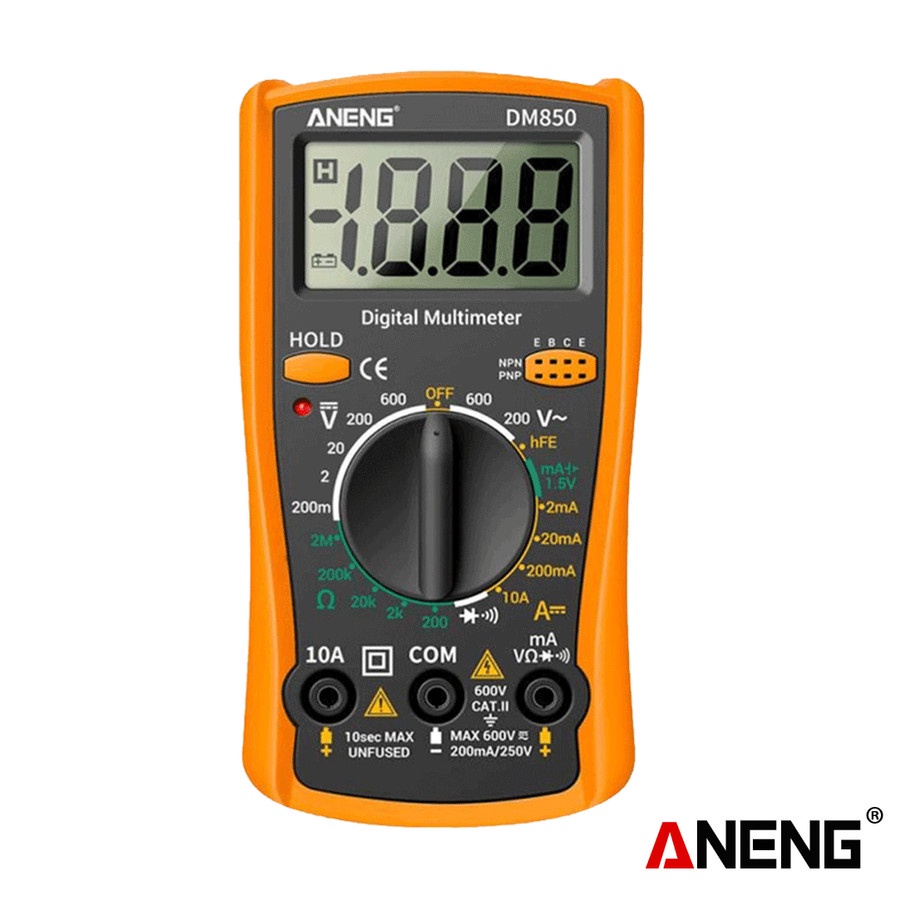 Jual Aneng DM850 Multimeter Digital Mini AC DC Buzzer Test Original ...