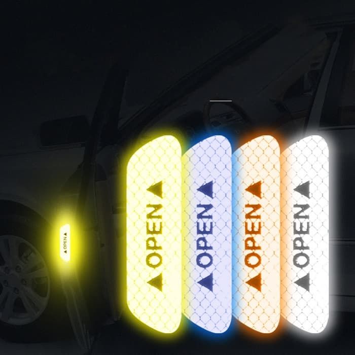 Jual STIKER OPEN UNTUK PINTU MOBIL CAR STICKER REFLECTIVE SPOTLIGHT ...