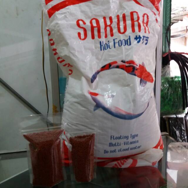 Jual Pelet Sakura koi food keteng 100 gram & 250 gram murah meriah ...